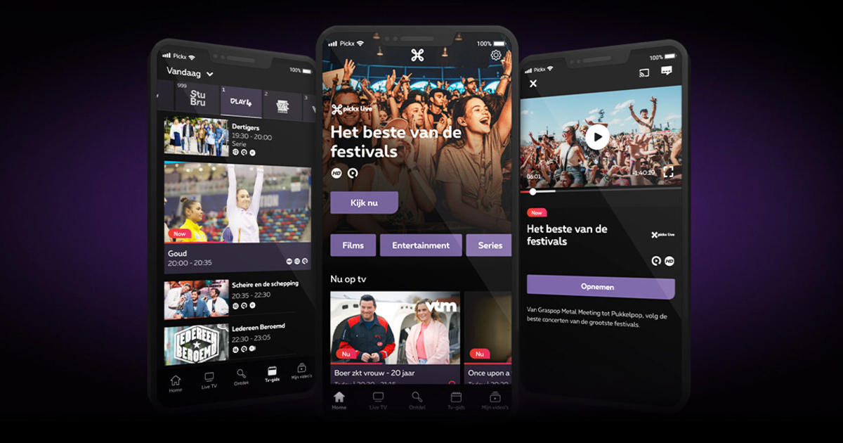 Download de Pickx-app en geniet altijd en overal van de leukste content!