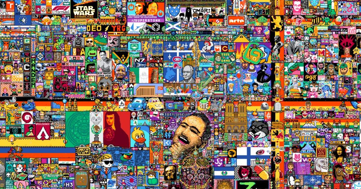 Les Belges laissent leur trace sur la Pixel War de Reddit