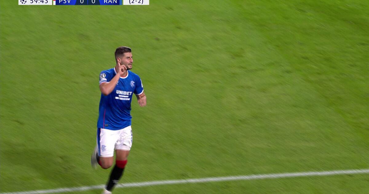 Goal: PSV 0 - 1 Rangers, 60' Colak Goal: PSV 0 - 1 Rangers, 60' Colak