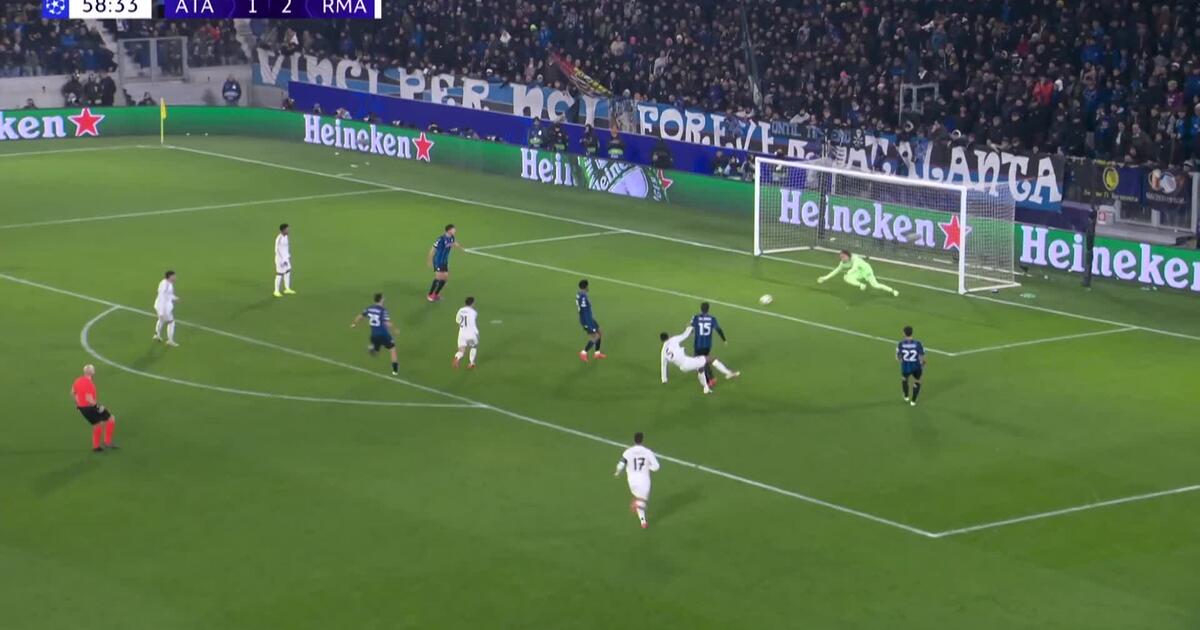 Goal: Atalanta 1 - 3 Real Madrid, 59' Jude Bellingham