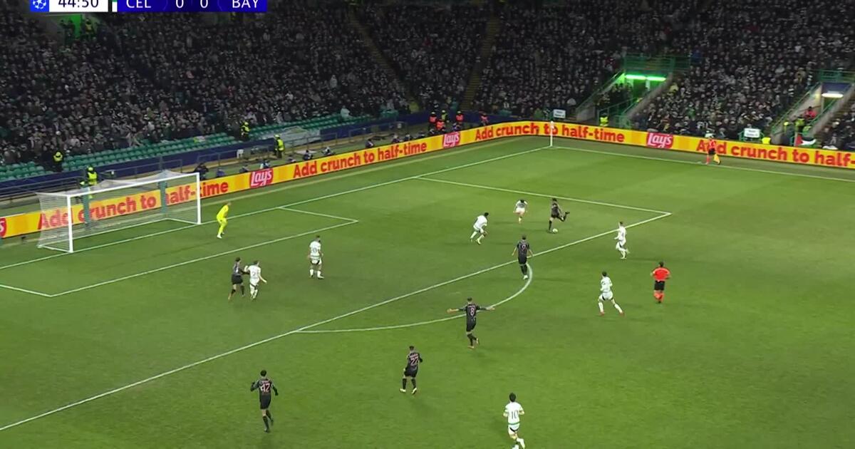Goal: Celtic 0 - 1 FC Bayern München, 45' Michael Olise